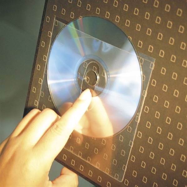 Self-Adhesive CD Pocket With Finger Hole - 1000 pcs.