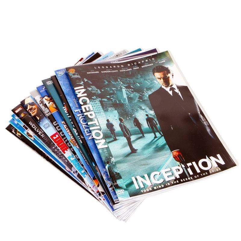 Double DVD storage sleeve for 2 DVDs - space for cover